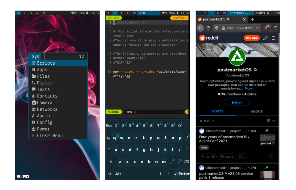 Short guide to Linux phone desktops